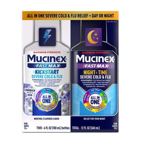 Fast Max® Kickstart And Night Time Combo Severe Cold And Flu Mucinex Usa