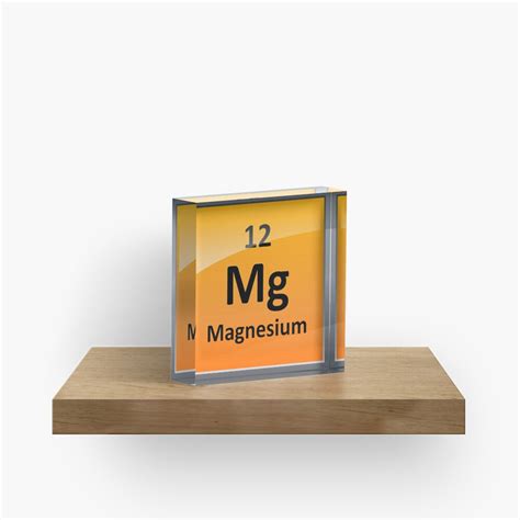 Magnesium Element Tile Periodic Table Acrylic Block For Sale By