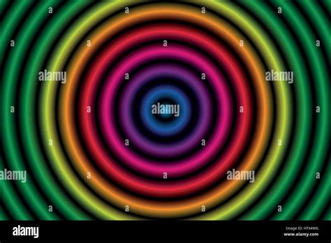 Vector Concentric Circle Circular Abstract Background Stock Vector