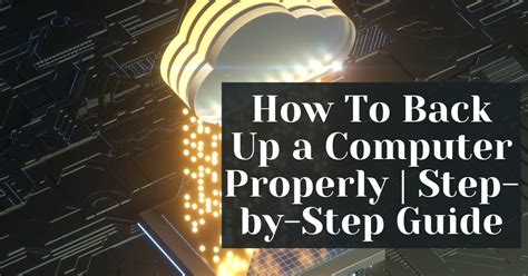 How To Back Up A Computer Properly Step By Step Guide Safemode