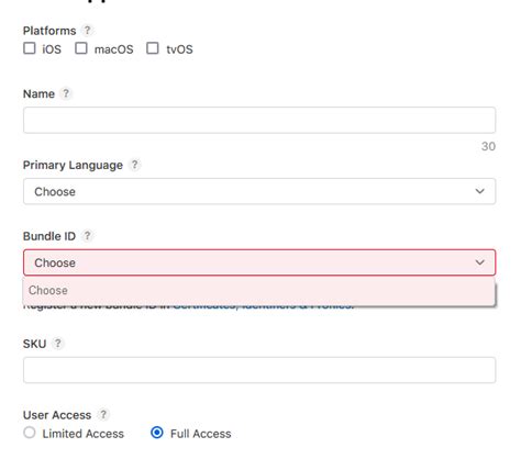 Bundle Id Is Missing When Creating Apple Developer Forums