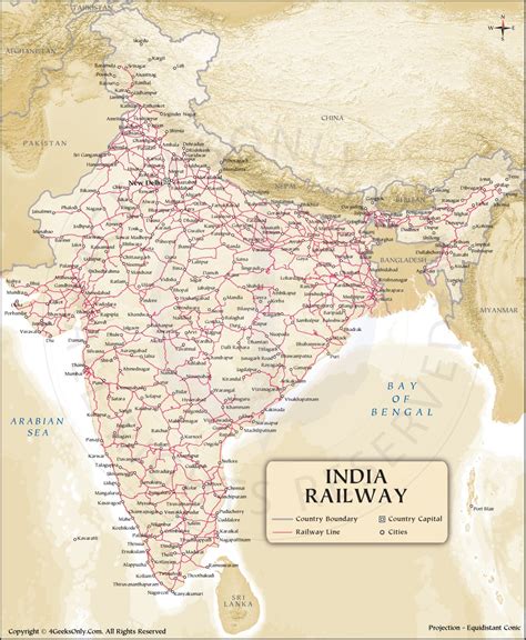 Indian Railway Map Imagery