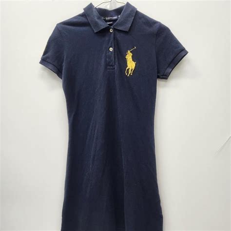 M폴로랄프로렌 골드자수 빅포니 Pk원피스 실측42 헬로마켓