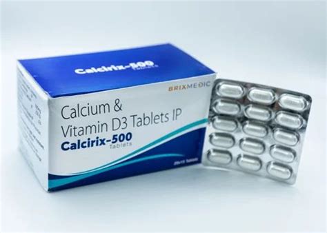 Calcium Carbonate And Vitamin D3 Tablets 500 Mg At ₹ 90stripe In Mumbai