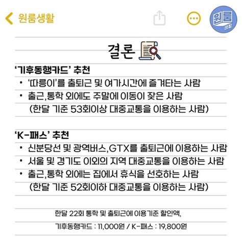 K패스 체크카드 비교 알뜰교통카드에서 K패스 전환 신청 ~430 네이버 블로그