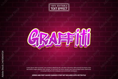 Dynamic Editable Text Effect Graffiti D Cartoon Template Style Modren