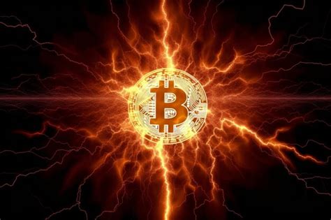 Premium AI Image Digital Representation Of Lightning Network Enabling Rapid Bitcoin
