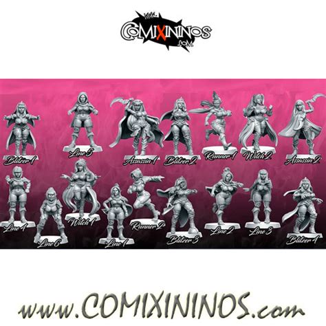 Dark Elves 3d Printed Lure Team Of 16 Players Rn Estudio