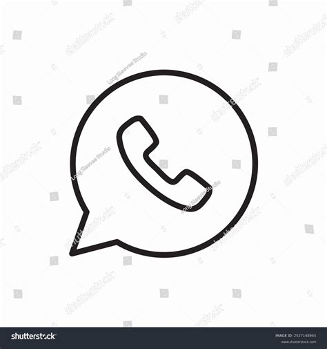Whatsapp Call Icon Sign Vector Stock Vector Royalty Free 2527148945