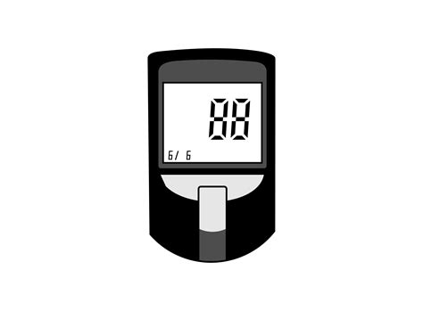 Realistic Blood Glucose Testing Device Graphic By Mlaku Banter
