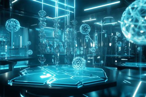 A High Tech Research Lab Where Quantum Particles Are Analyzed Within