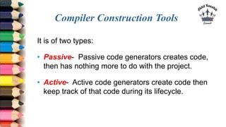 Compiler Construction Tools Ppt