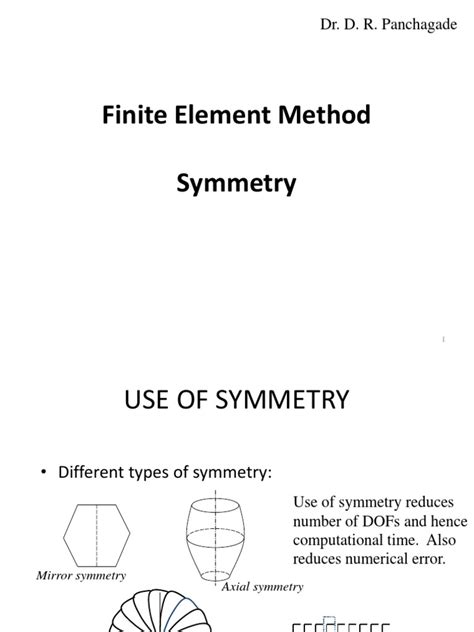 finite element method symmetry dr d r panchagade pdf symmetry