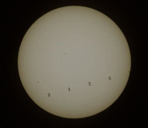 Another Iss Transit Solar Observing And Imaging Cloudy Nights