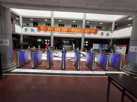 High Security Face Recognition Fingerprint Access Control Swing Flap Barrier Gate