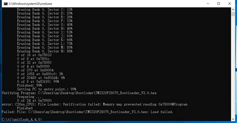 Uniflash Program Error By Using Command Line Method C2000