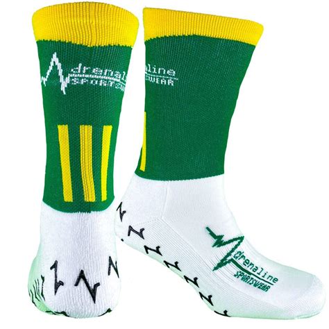 Green Yellow Grip Socks Adrenaline Sportswear