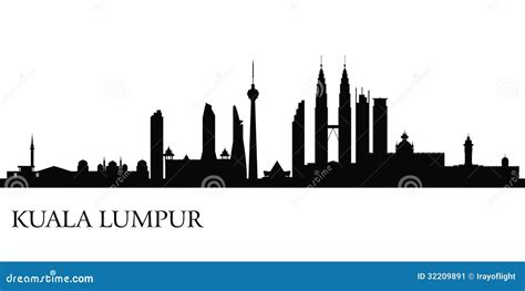 Kuala Lumpur City Skyline Stock Vector Illustration Of City 32209891