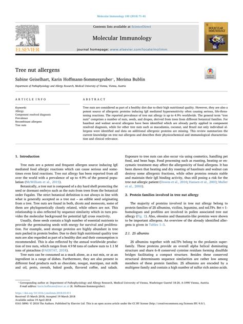 PDF Tree Nut Allergens