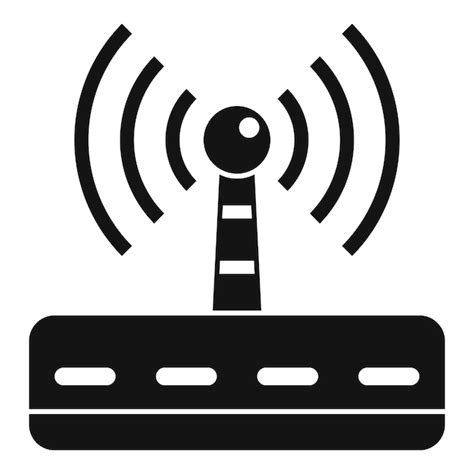 Wifi ルーター放射線アイコン白い背景に分離された Web デザインの Wifi ルーター放射線ベクトル アイコンのシンプルなイラスト