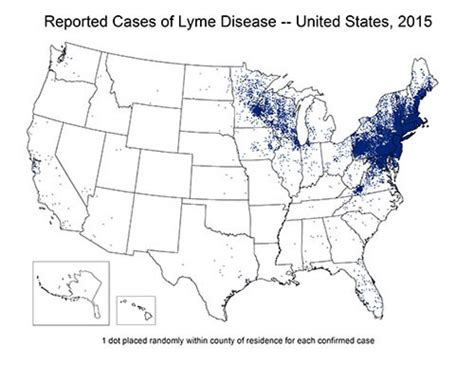 Where Lyme Disease Occurs Map The Tick And Mosquito Project