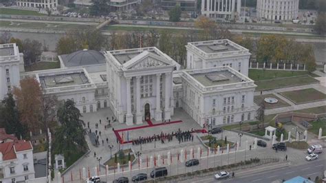 Официјален пречек на Генералниот секретар на НАТО Јенс Столтенберг Youtube