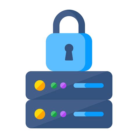 Colored Design Icon Of Server Security 20082569 Vector Art At Vecteezy