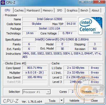 Обзор и тестирование процессора Intel Celeron G3900 GECID.com. Страница 1