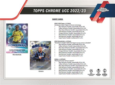 202223 Topps Chrome Uefa Club Competitions Soccer Hobby盒