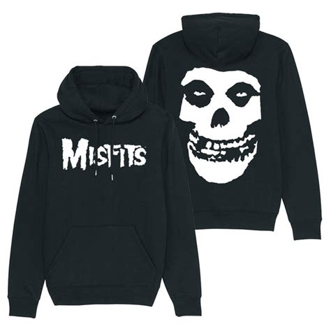 Misfits Fiend Skull Black Pullover Hoodie Official Misfits Records