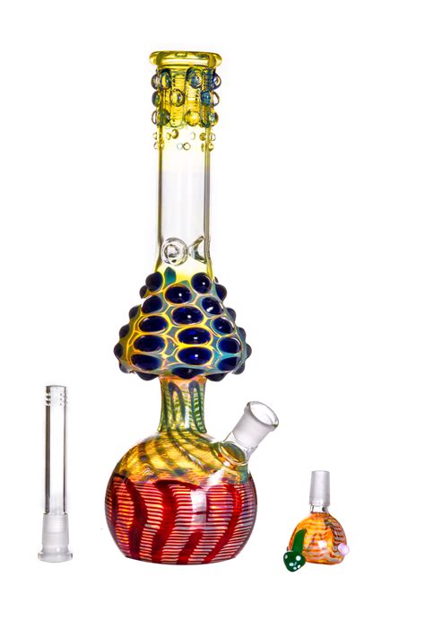 2020 Tall Big Mushroom Bong Thick Glass Bongs Water Pipes Downstem Perc