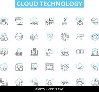 Software scalability icon set in flat and line style. Scalable system ...