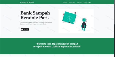 sistem informasi bank sampah berbasis web laravel