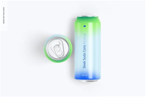 Premium Psd 355 Ml Soda Can Mockup