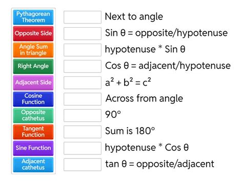 As Physics Triangle Formula Match Match Up