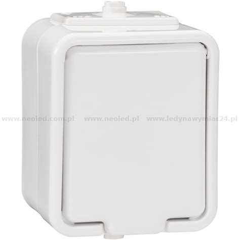 Gniazdo pojedyncze z uziemieniem 2P PE białe NT130H01 IP44 Cedar