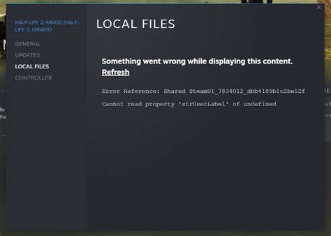 Error For Half Life 2 Update Mmod V1 3 R Halflife