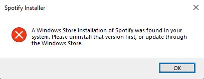 A Windows Store Installation Of Spotify Was Found Error Winhelponline