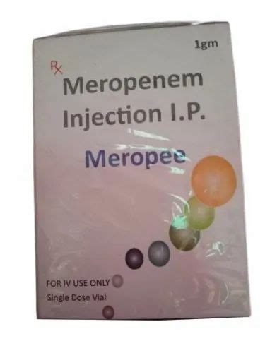 Meropenem Injection IP 1 Gm At Rs 300 Piece In Vadodara ID 23021359691
