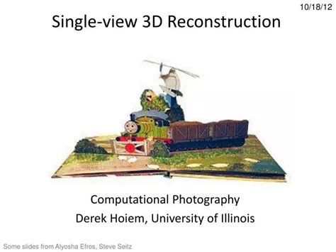 Ppt Single View 3d Reconstruction Powerpoint Presentation Free Download Id 1555221
