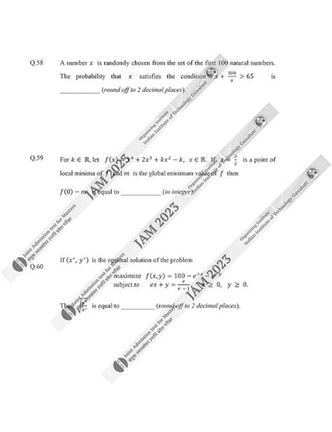 iit jam 2023 economics en question papers