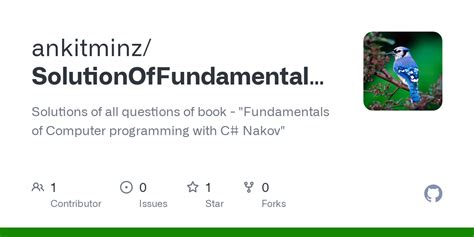 Github Ankitminz Solutionoffundamentalsofcomputerprogrammingwithcsharpnakov Solutions Of All