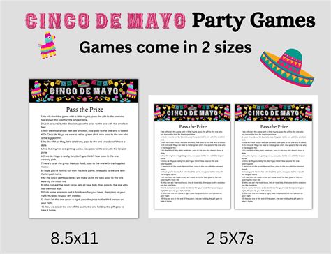 Cinco De Mayo Game Cinco De Mayo Printable Cinco De Mayo Party Games