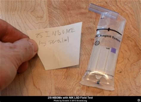 Erowid LSD Vaults LSD Field Tests Differentiate LSD From 25I NBOMe