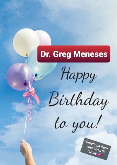 Deped Tayo Catandaan Yabut Nhs Batangas Happy Birthday Po Dr Greg