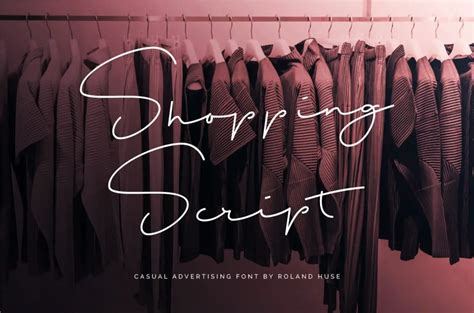 shopping script font upfonts