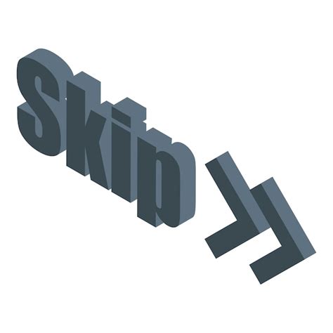 Premium Vector Skip Button Showing Internet Icon For Website Navigation