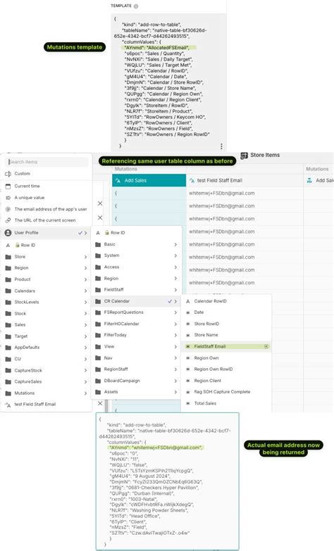 Template Column Not Displaying Email Field Ask For Help Glide Community
