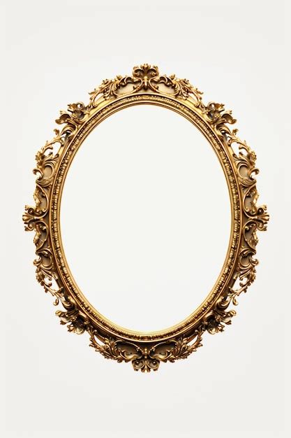 Premium Photo Baroque Frame Oval And Rectangle Frame