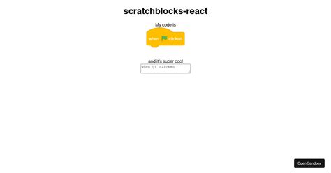 Scratchblocks React Examples Codesandbox